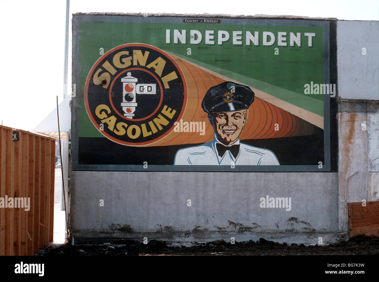 Signal Gasoline billboard from the 1940's Stock Photo - Alamy