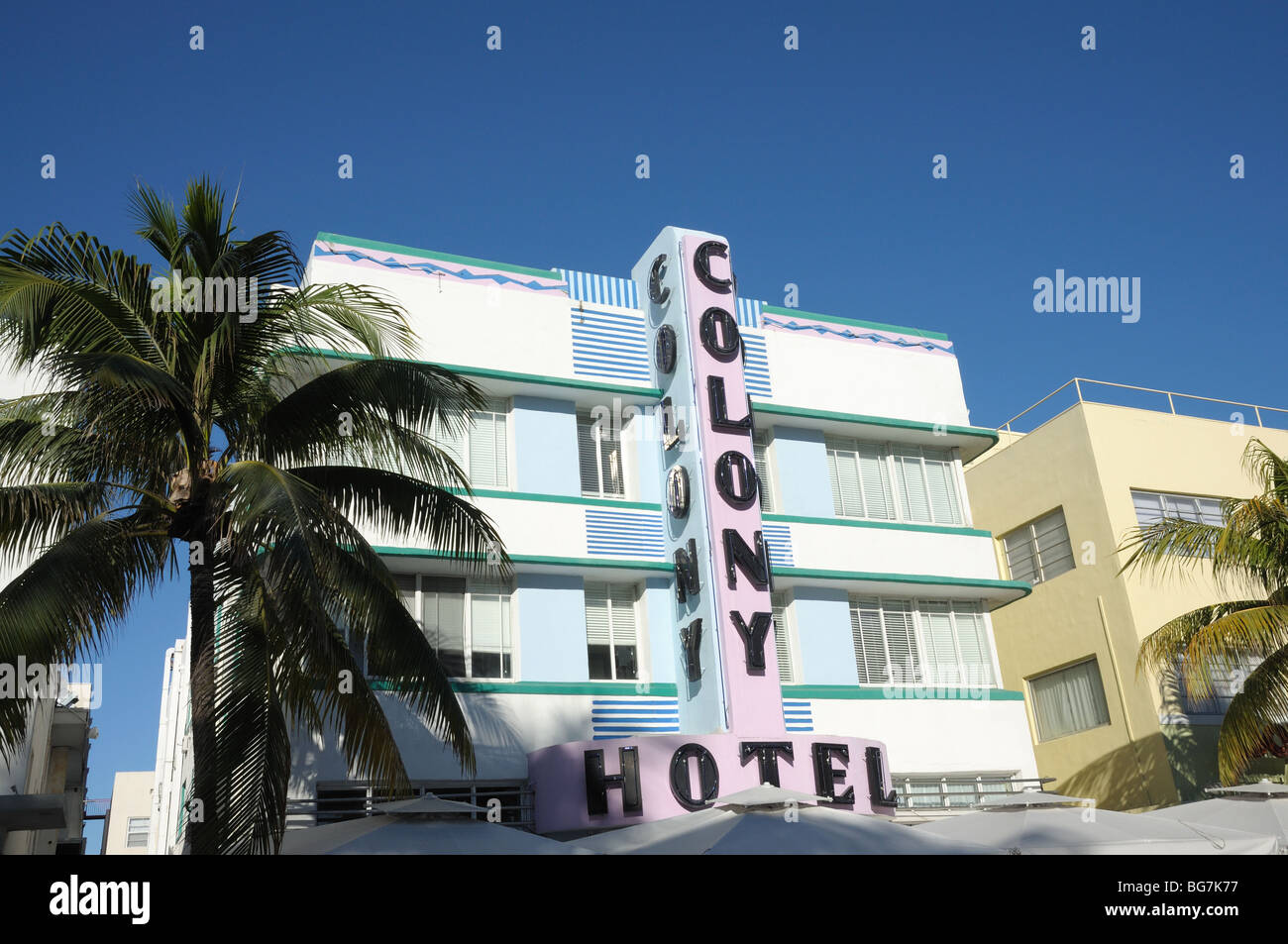 Colony Hotel in Miami South Beach, Florida USA Stock Photo - Alamy