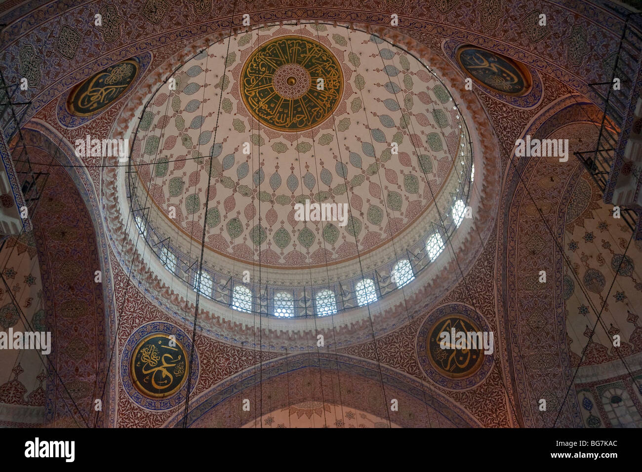 Interior of Yeni Cami Mosque in Istanbul - Eminonu, Istanbul, Turkey ...