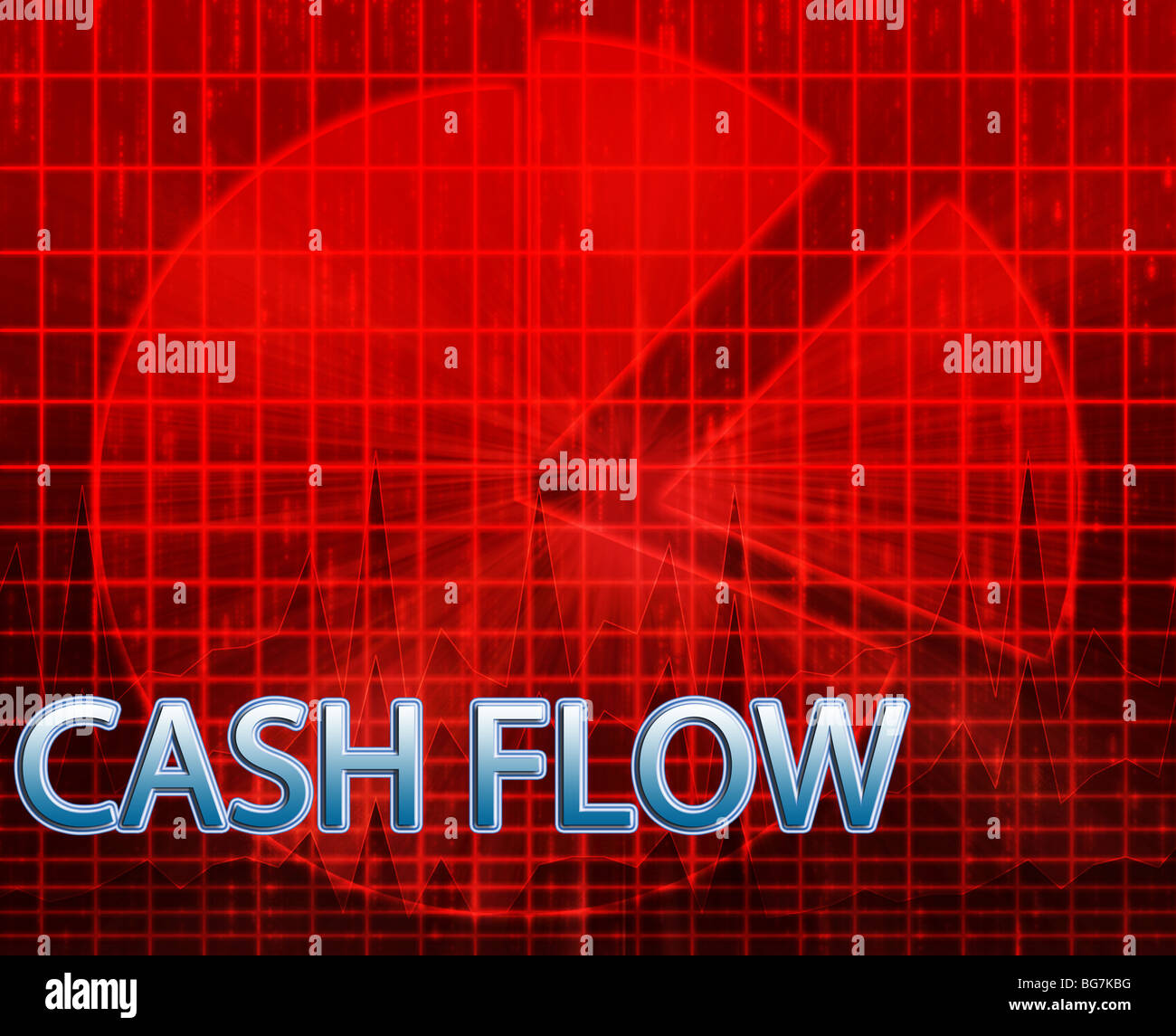 Illustration of cash flow budgeting finance and business pie chart ...