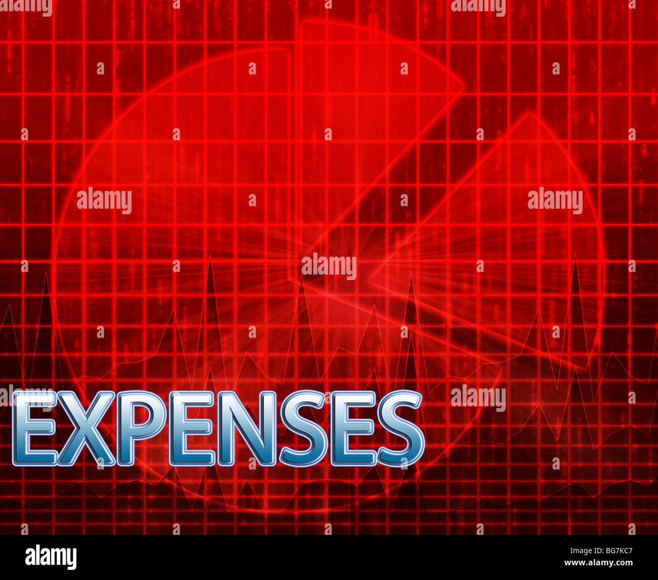 Illustration of expenses budgeting finance and business pie chart Stock ...