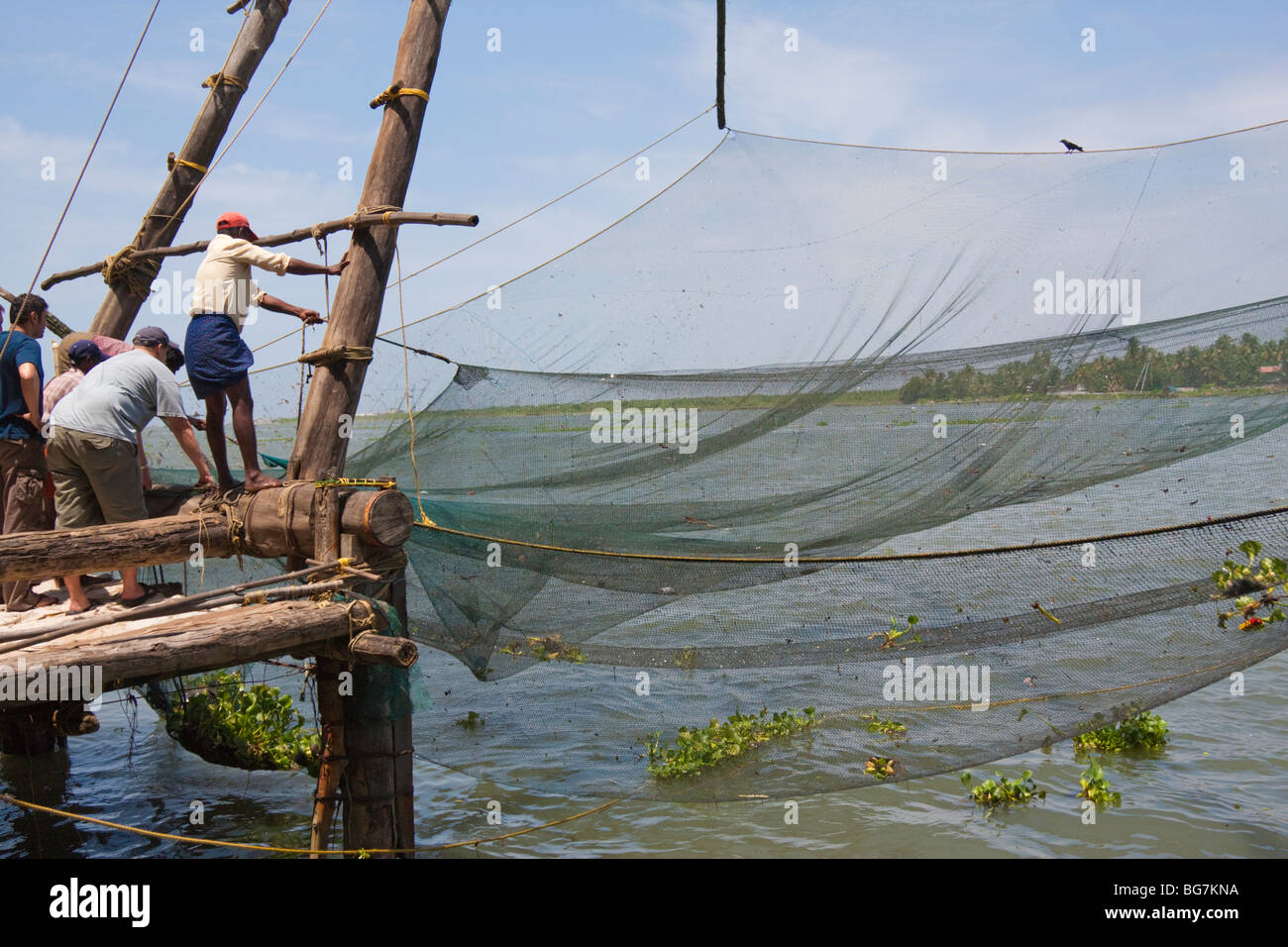 Cochin, Kerala fishing Stock Photo - Alamy