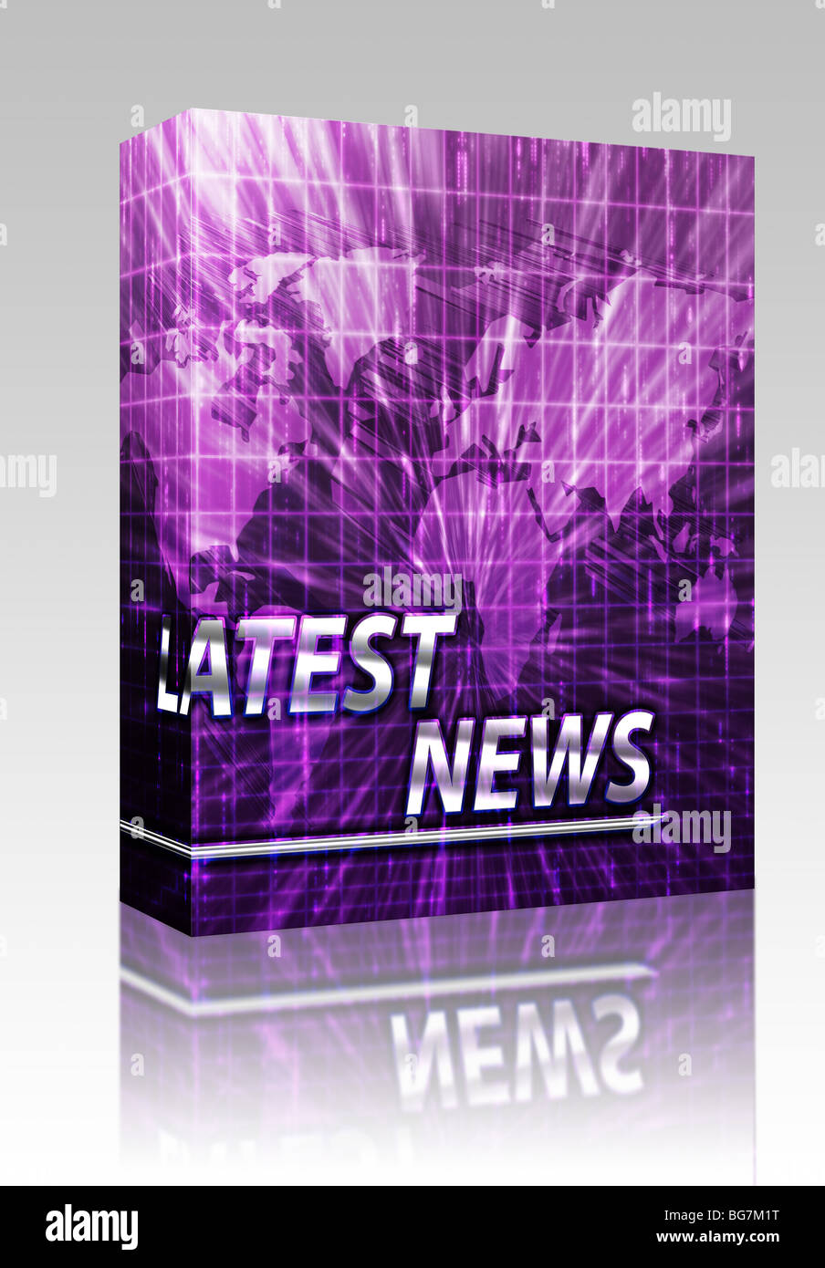 Software package box Latest breaking news newsflash splash screen ...