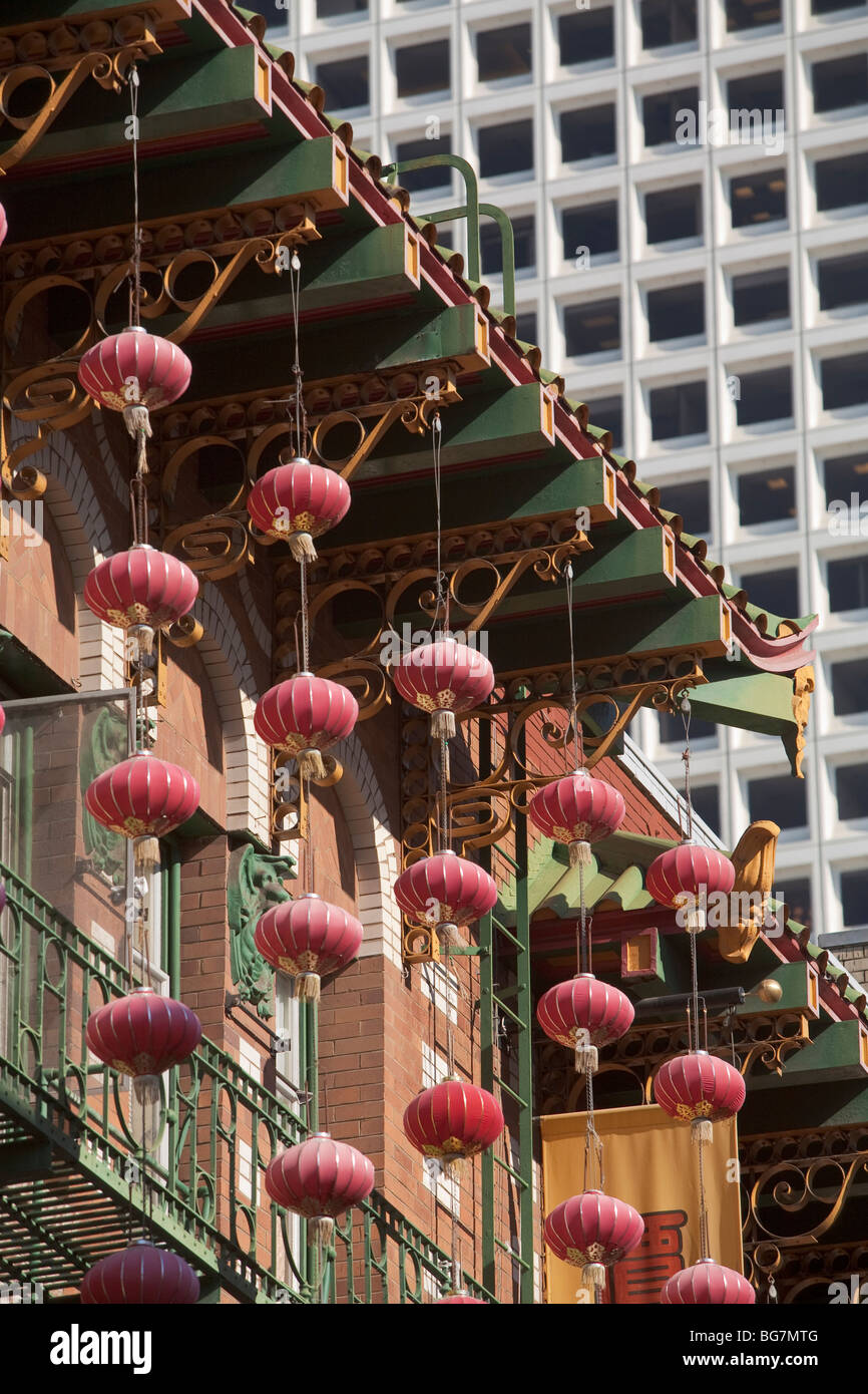 Chinatown, office building, San Francisco, California, USA Stock Photo ...