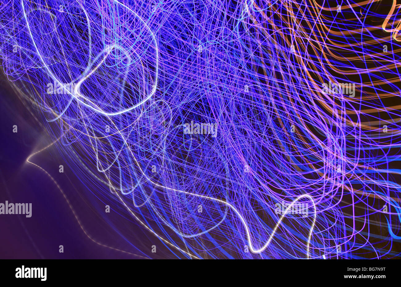 Abstract Blue lights Stock Photo - Alamy