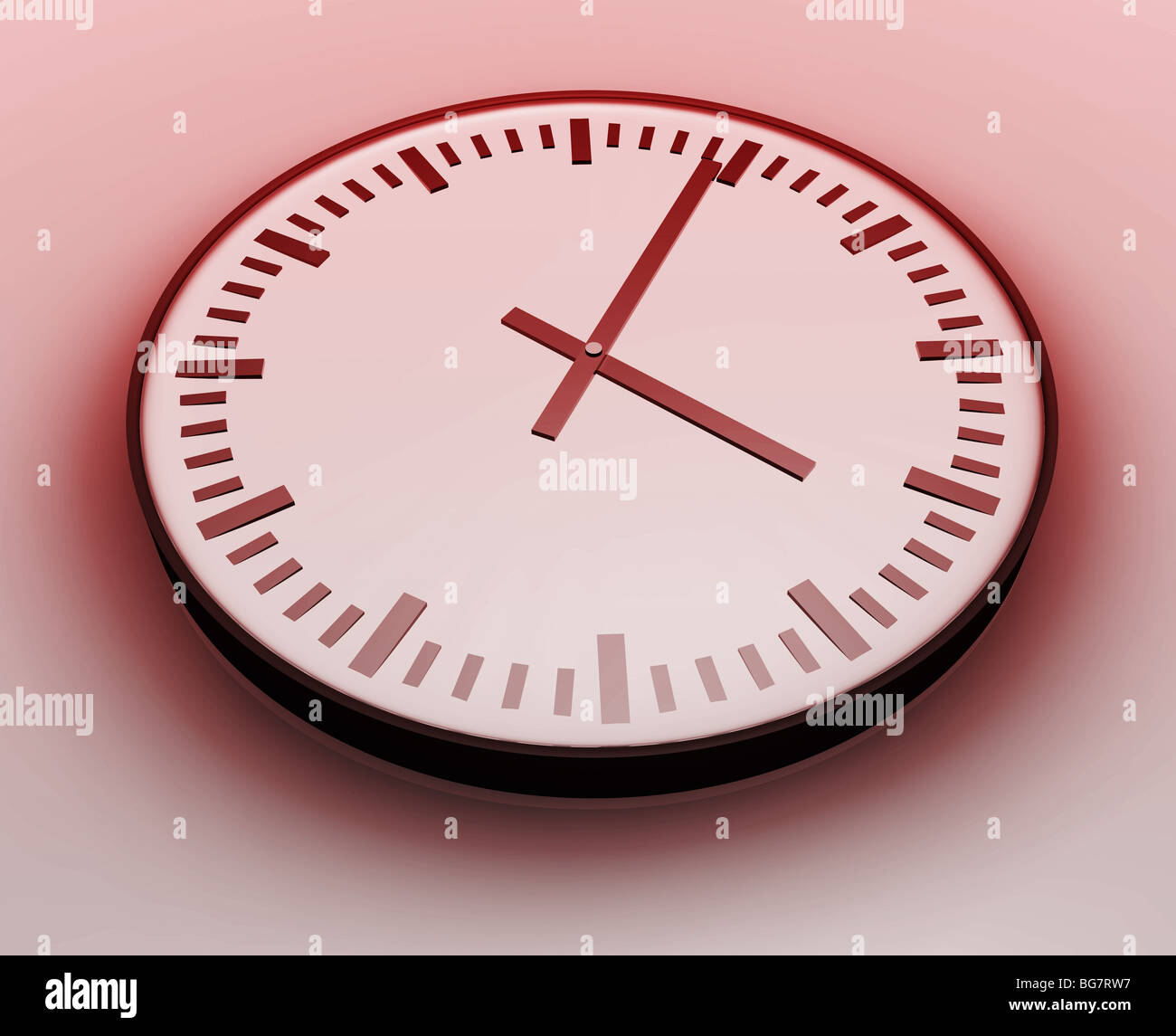 Floating colored clock illustration, plain elegant style Stock Photo ...