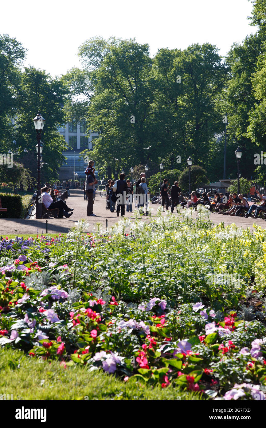 Finland, Helsinki, Helsingfors, Esplanadi Park, Esplanade Park, Gardens ...