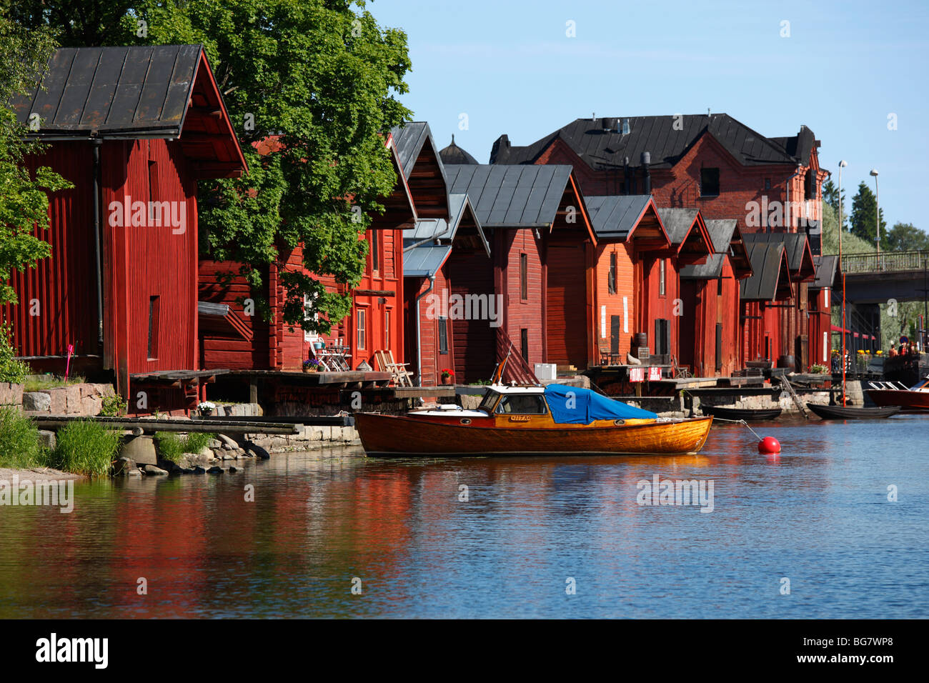 Finland, Southern Finland, Eastern Uusimaa, Porvoo, River Porvoonjoki ...