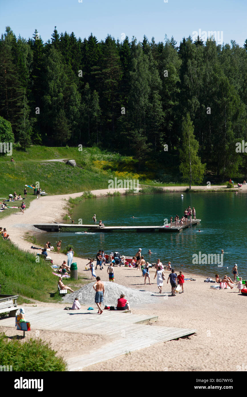 Finland swimming person hi-res stock photography and images - Alamy