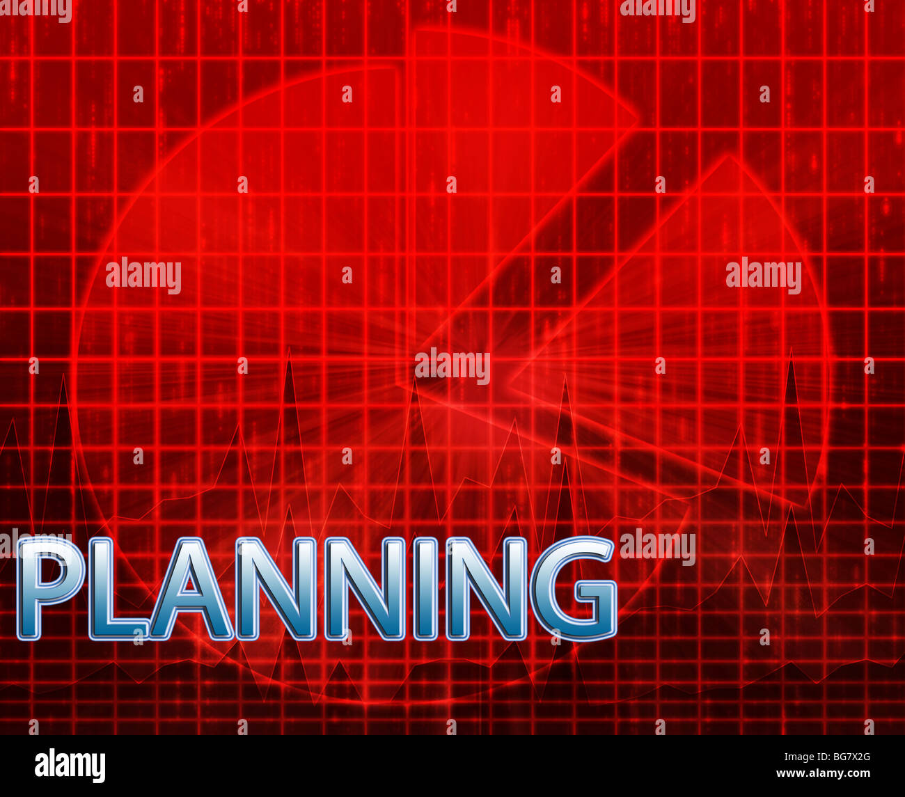 Illustration of planning budgeting finance and business pie chart Stock ...