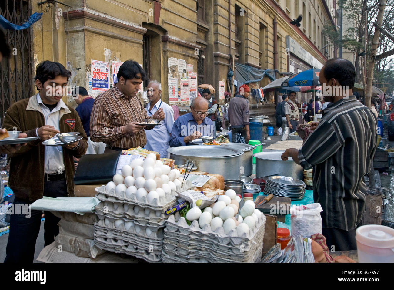 Street restaurant. Calcutta (Kolkata). India Stock Photo - Alamy