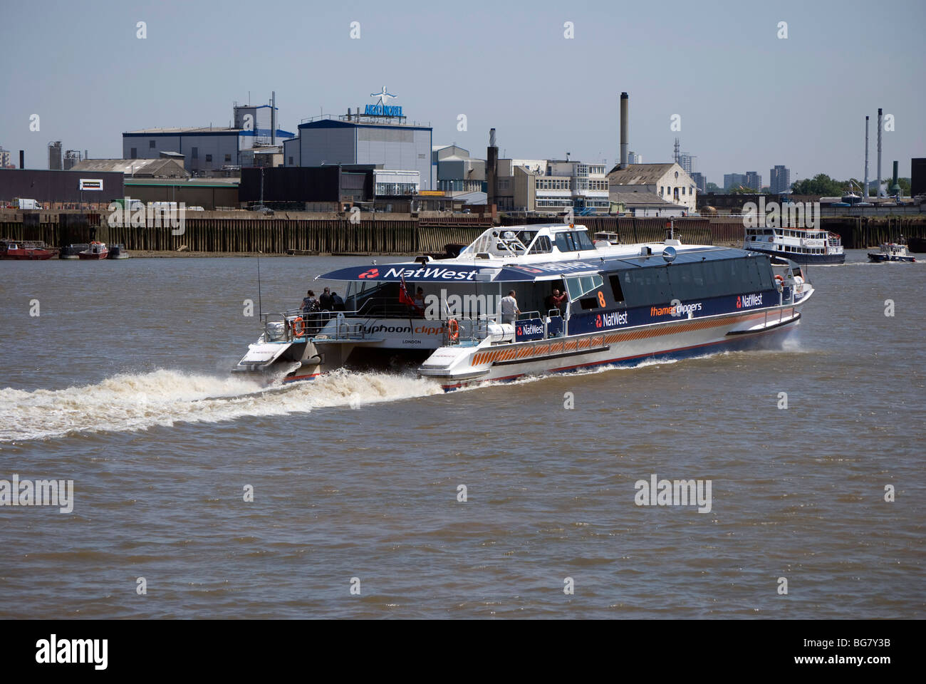 Thames Clippers river bus on the River Thames in London Stock Photo - Alamy