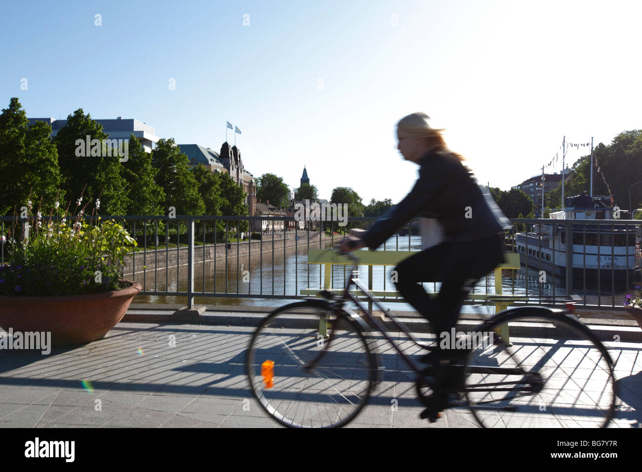 Finland, Region of Finland Proper, Western Finland, Turku, Aura River ...