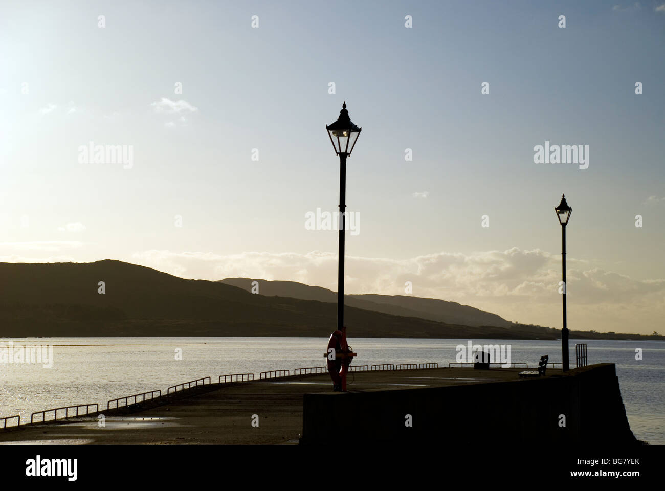 View from Dungloe Slipway into the Atlantic Ocean Stock Photo - Alamy