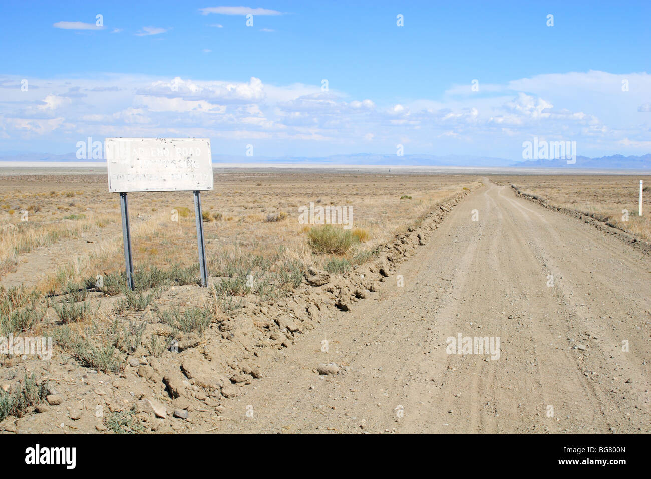 The Lincoln Highway's Goodyear Cutoff north of Callao, Utah Stock Photo ...