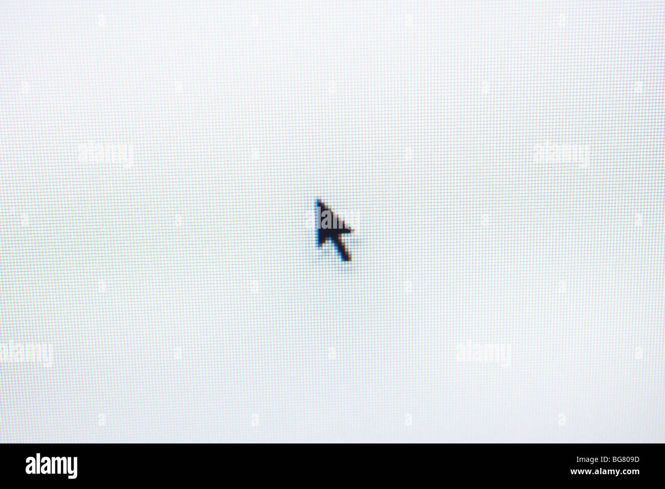 Computer screen showing an arrow cursor Stock Photo - Alamy