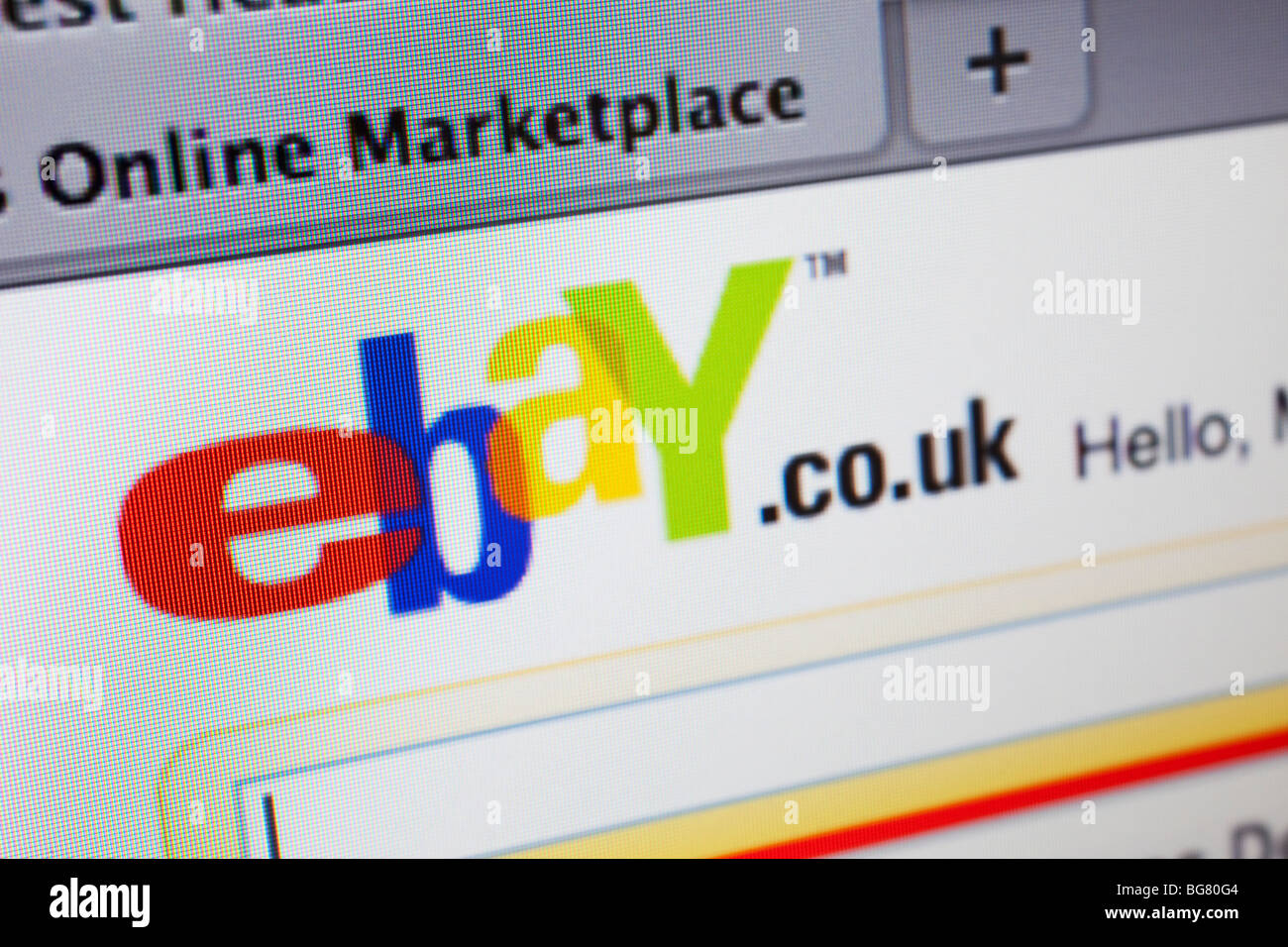 Ebay screen hi-res stock photography and images - Alamy