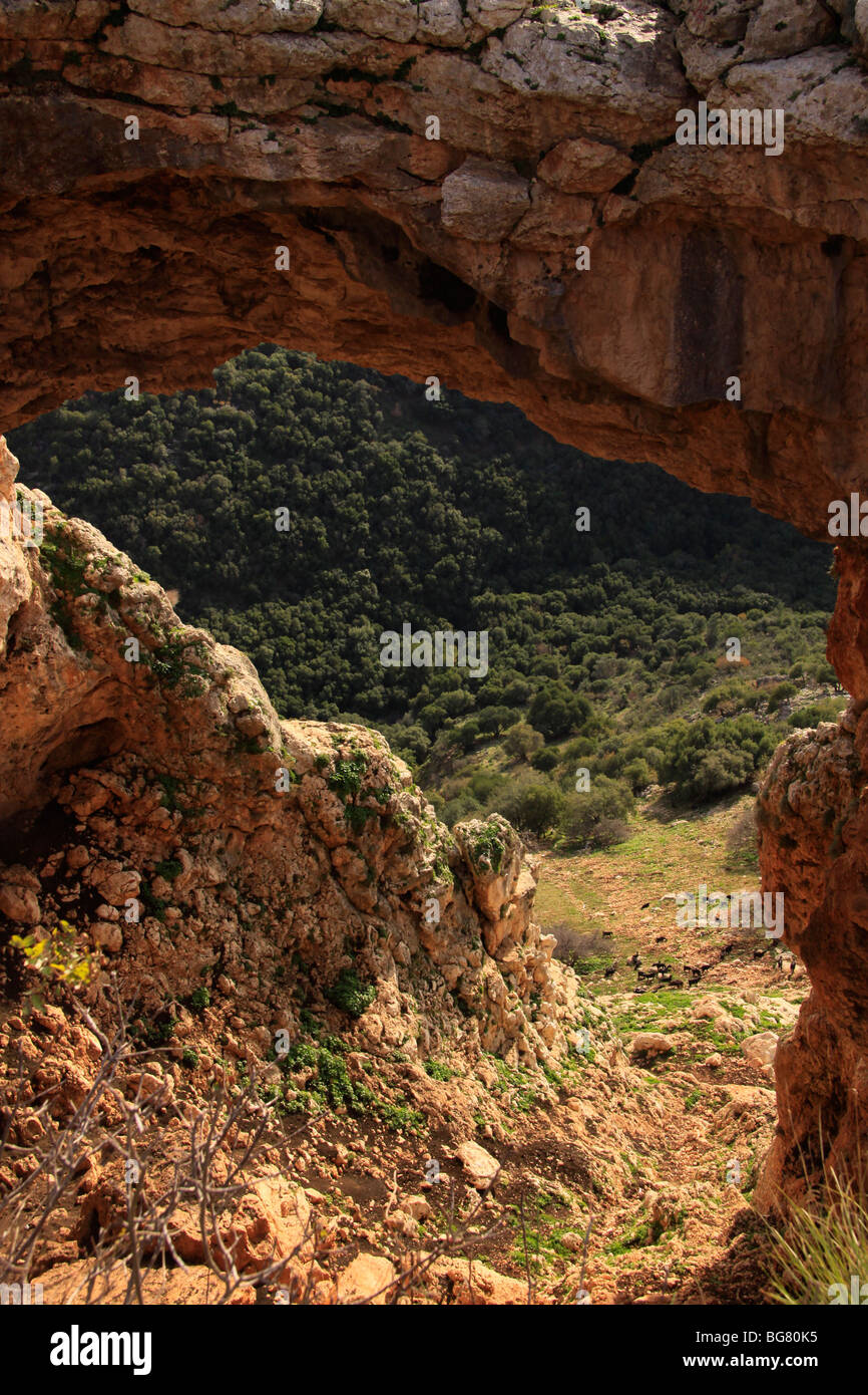 Israel, Upper Galilee, Keshet Cave in Adamit Park Stock Photo - Alamy