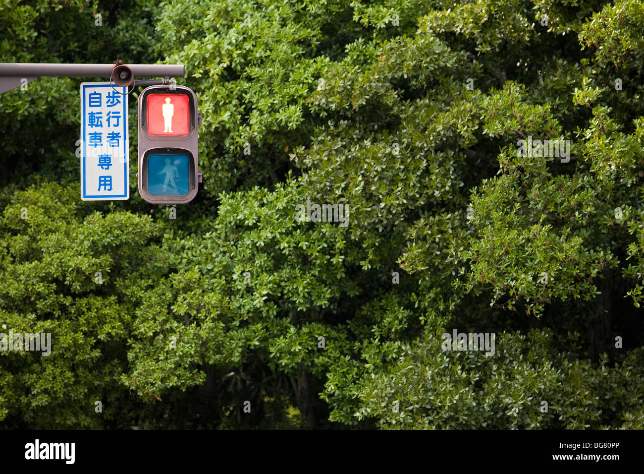 Red stop light in Kyoto, Japan Stock Photo - Alamy