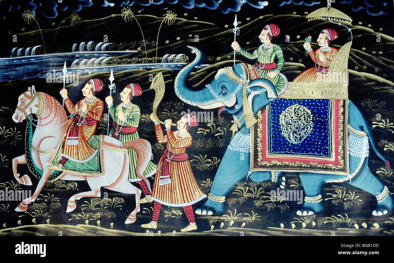 Elephant procession hi-res stock photography and images - Alamy