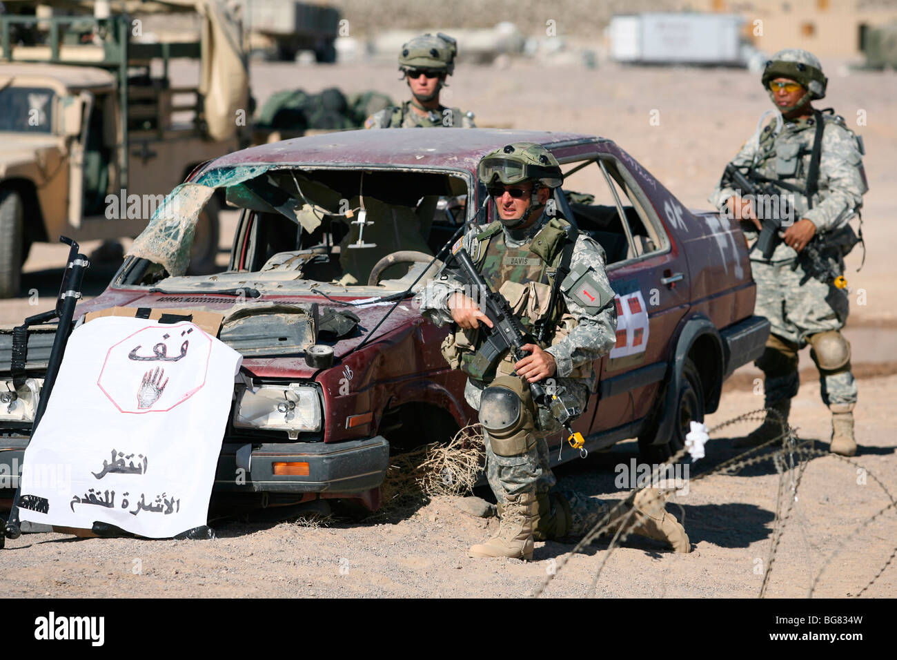 Soldiers protecting border Stock Photo - Alamy