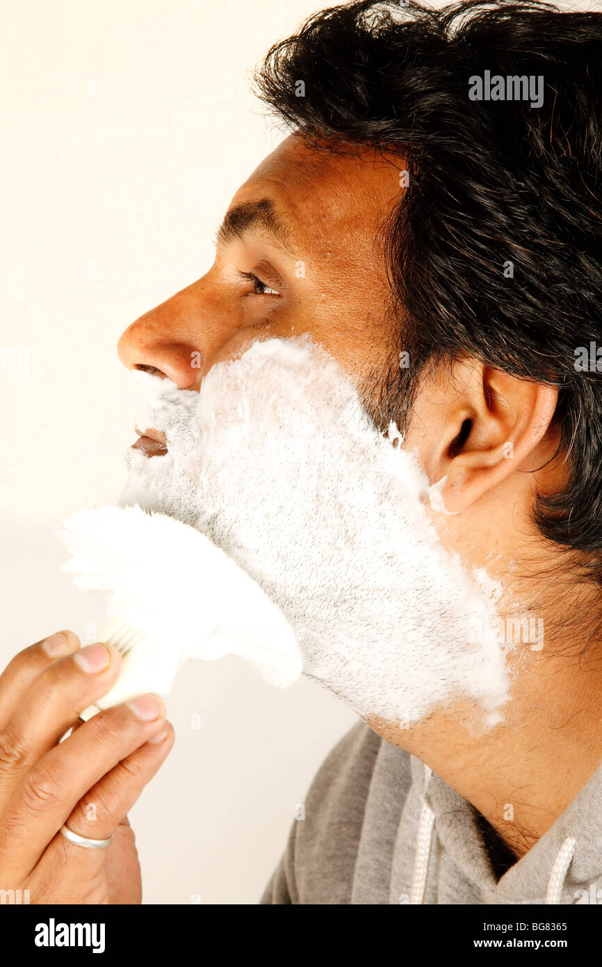 Man,Male,Shaving,Foam,"Shaving Brush","Daily Activity","Routine Chore ...