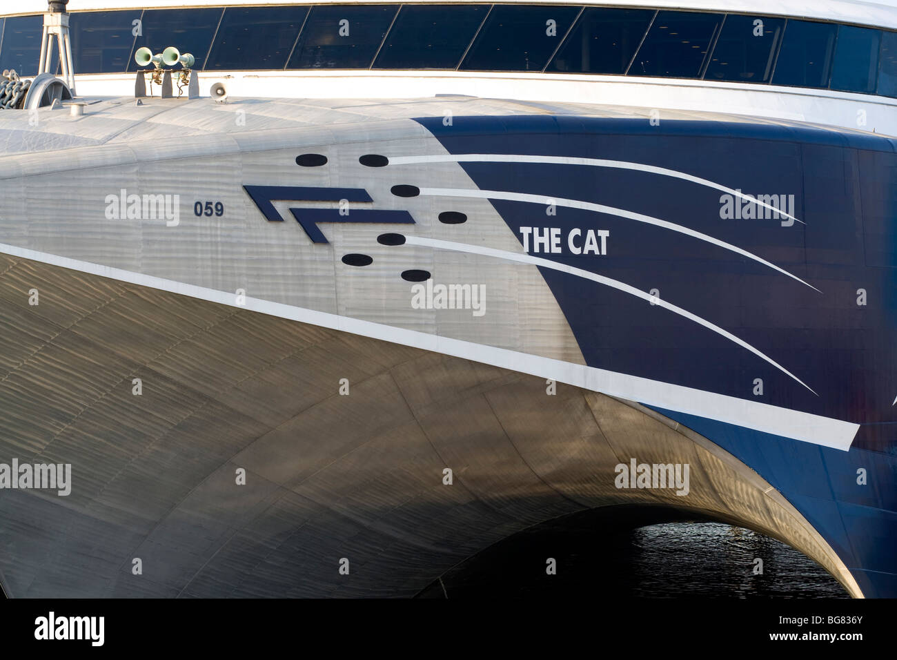 The high speed Cat Ferry in Portland Harbor Stock Photo - Alamy