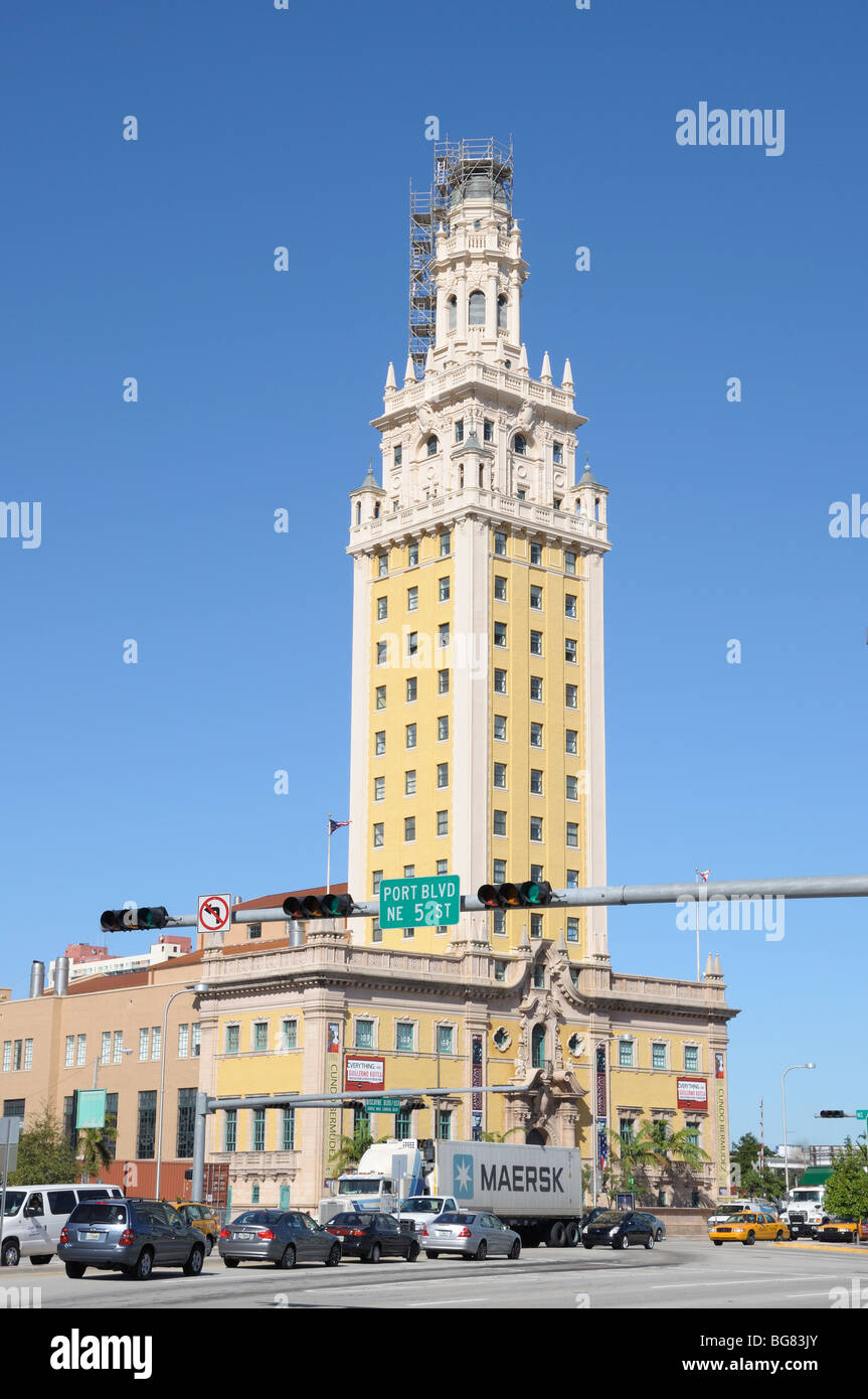 Miami Freedom Tower, Florida USA Stock Photo - Alamy