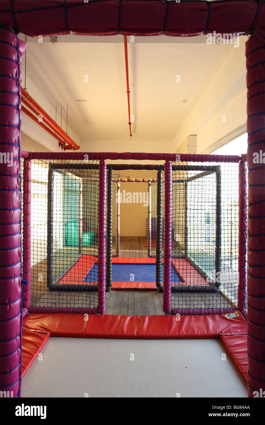 Empty, Indoor children's playground Stock Photo - Alamy