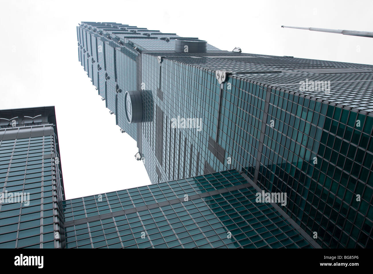 Taipei 101, a landmark supertall skyscraper in Xinyi District, low ...
