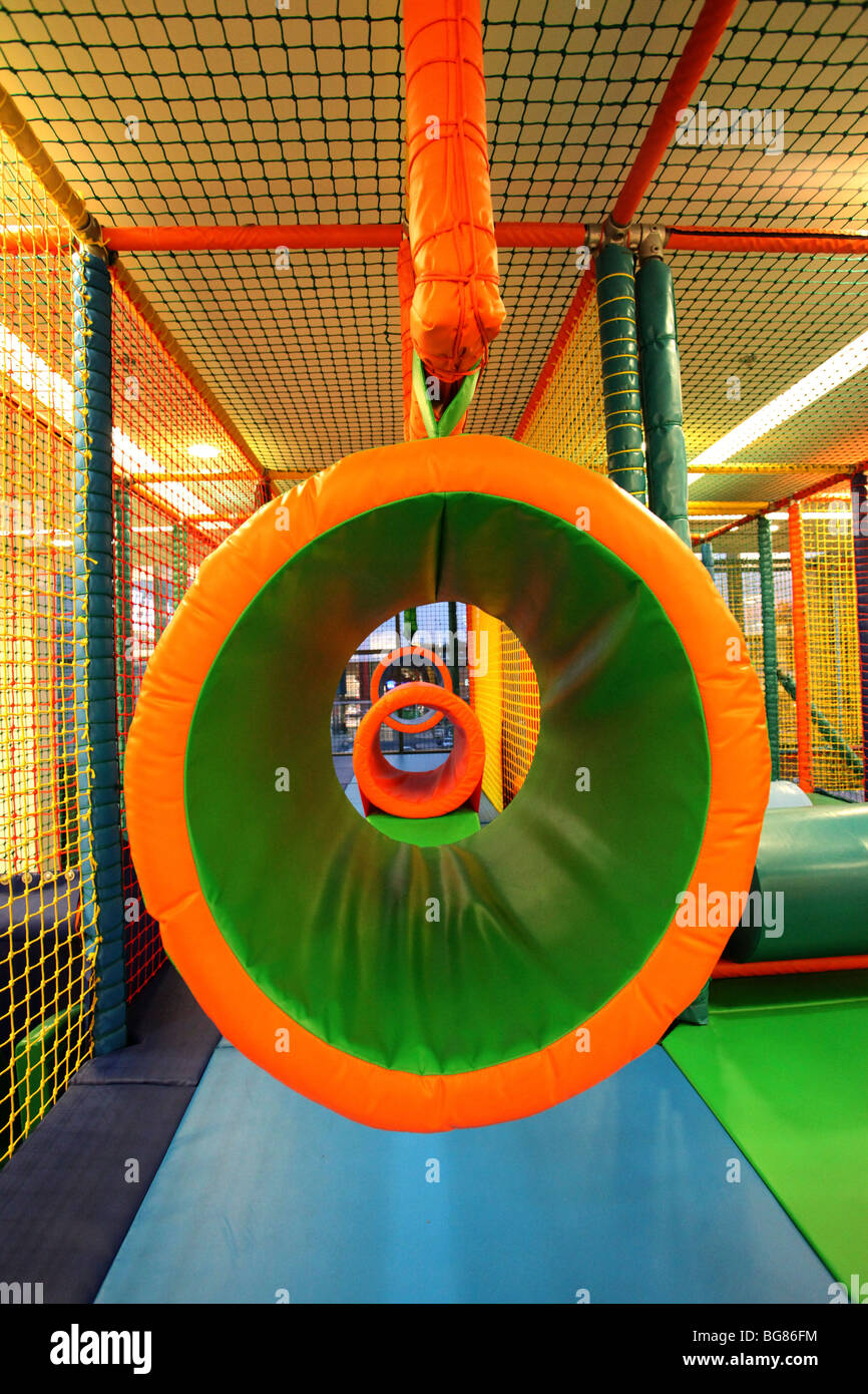 Empty, Indoor children's playground Stock Photo - Alamy