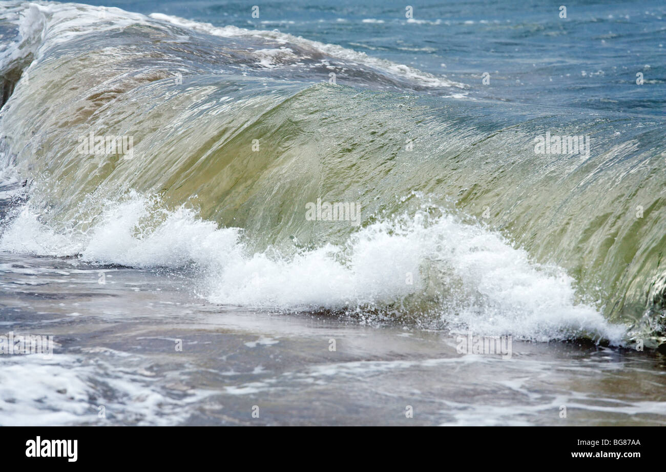 Sea surf great wave break on coastline Stock Photo - Alamy