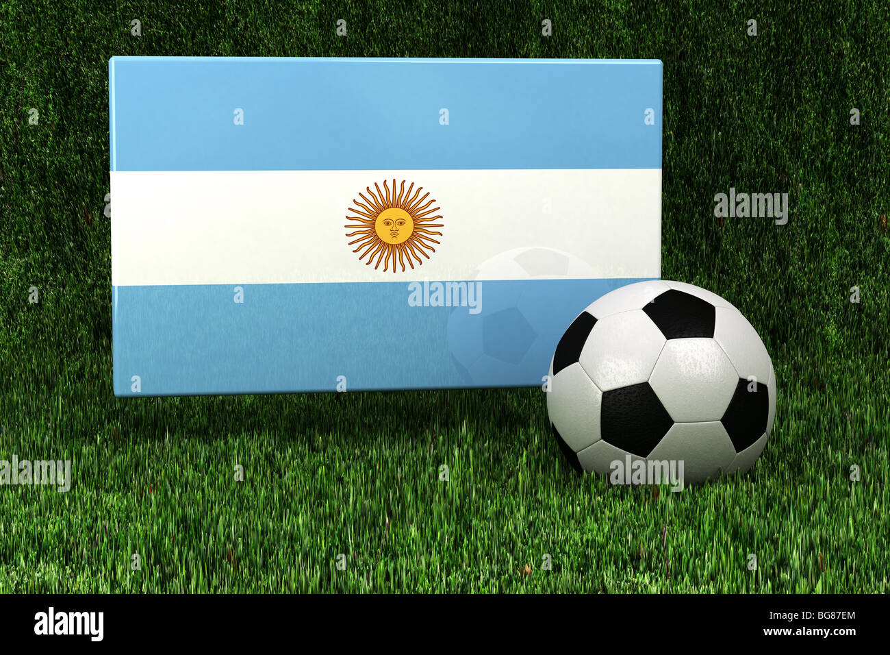 3d soccer ball argentina flag hi-res stock photography and images - Alamy