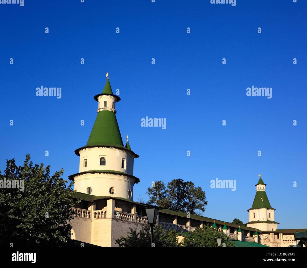 Tower of fortress of the New Jerusalem monastery (17th century), Istra ...