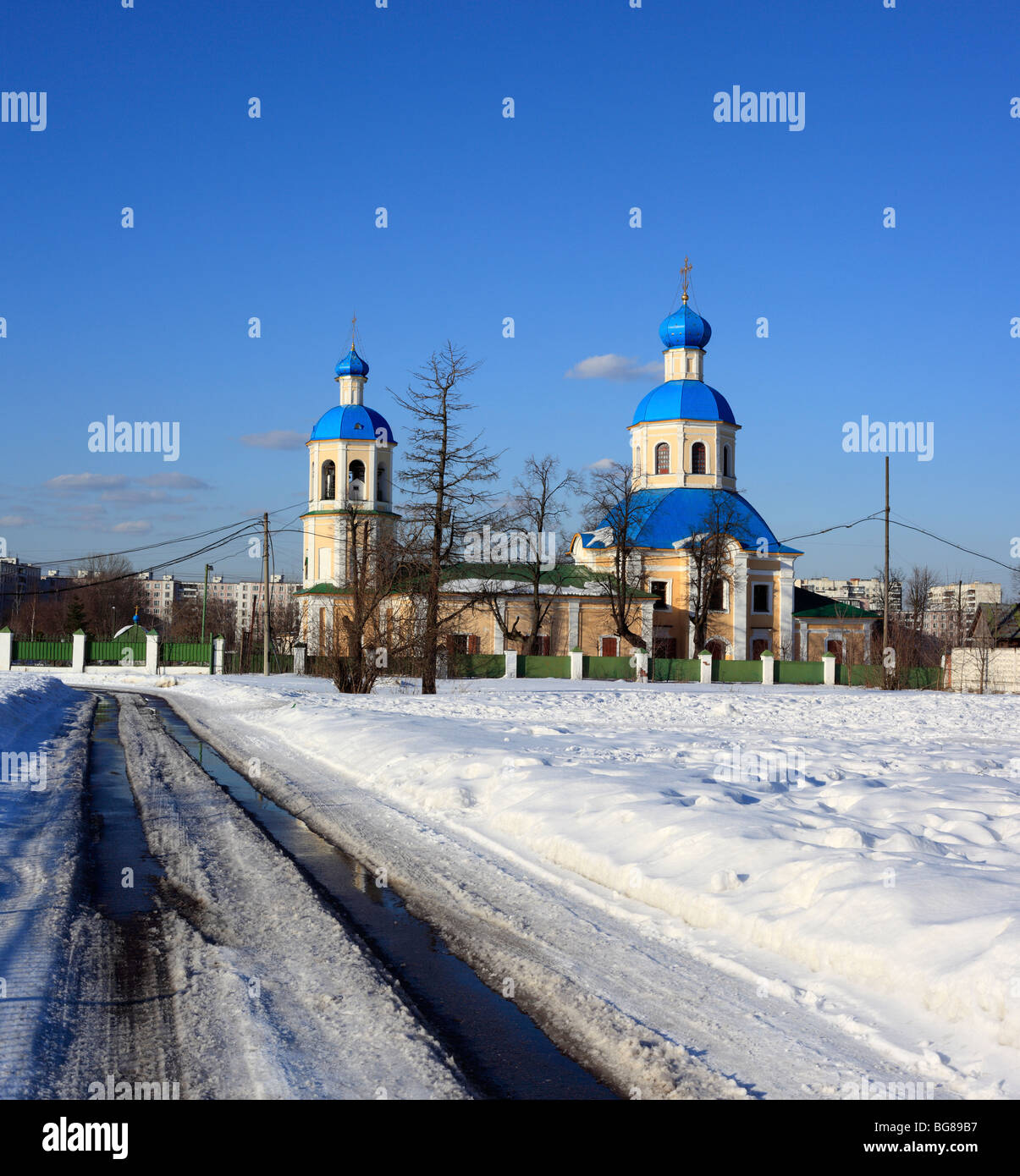 Church of St. Peter and Paul (1751), Yasenevo, Moscow, Russia Stock ...