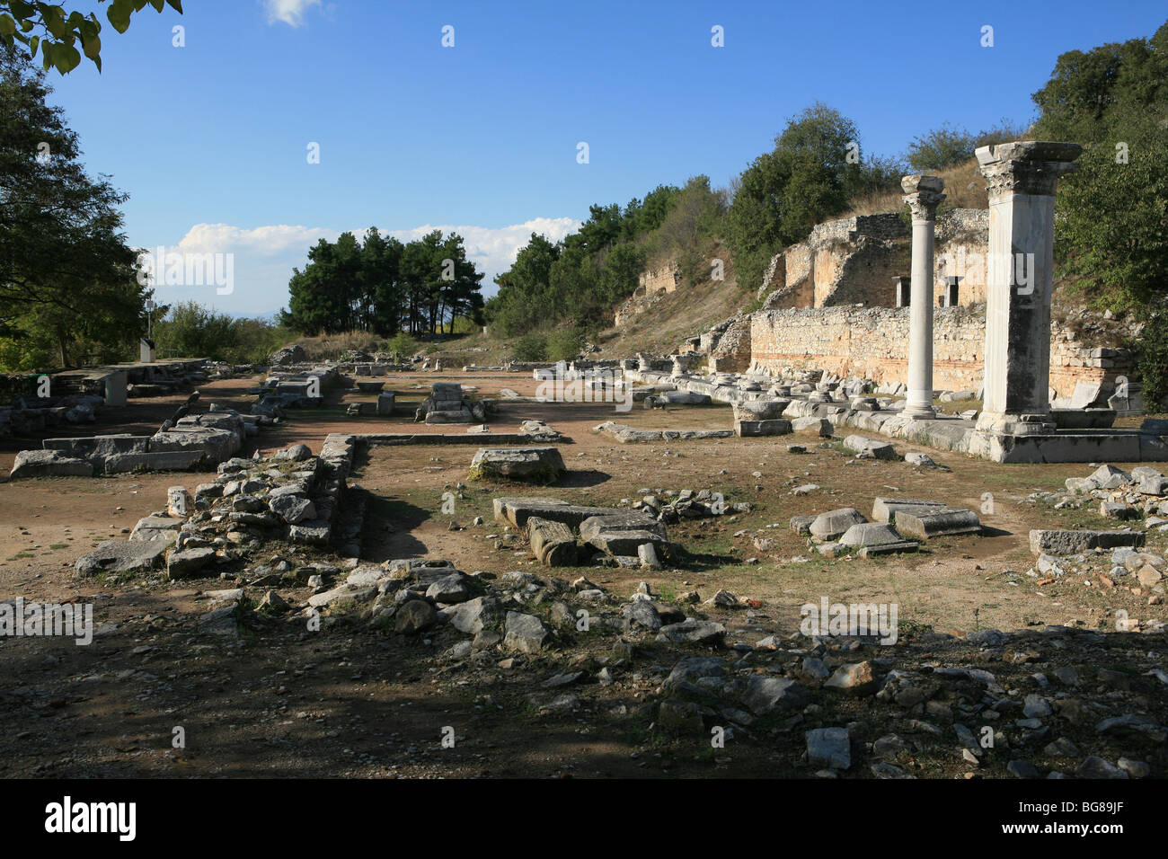 Ruins of ancient Philippi near Kavala Greece Stock Photo - Alamy