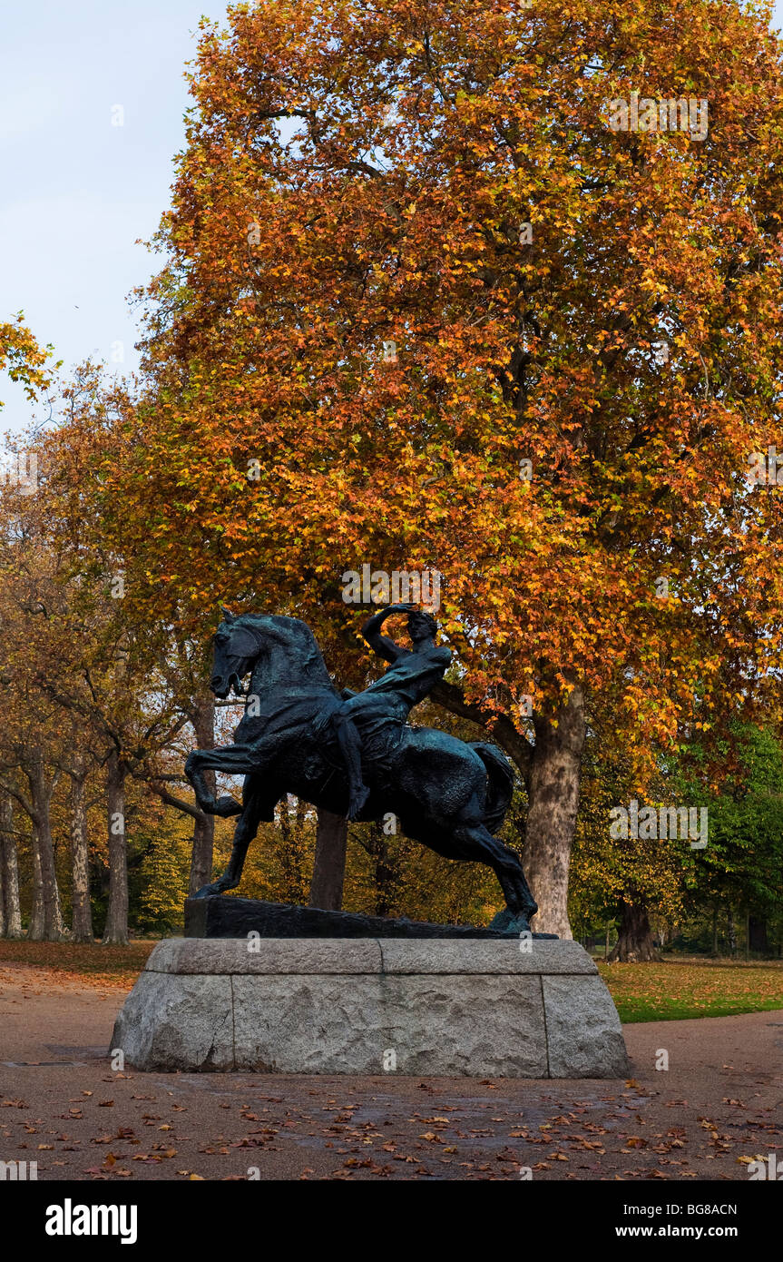 The Physical Energy statue in Kensington Gardens, London Stock Photo ...
