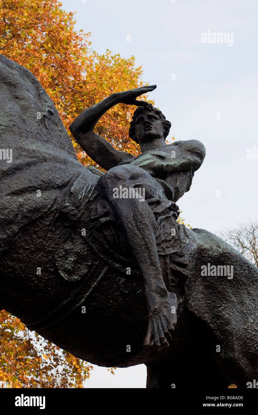 The Physical Energy statue in Kensington Gardens, London Stock Photo ...