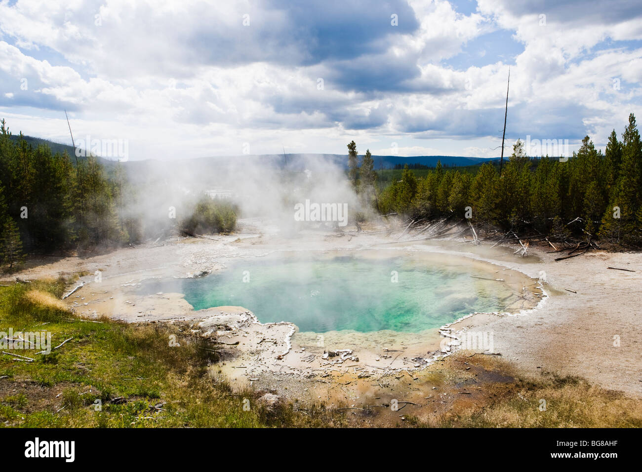 Cistern Spring in the Norris Geyser Basin, Yellowstone National Park ...