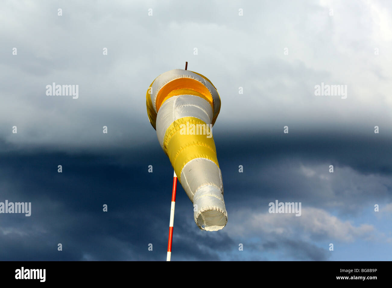Airport windsock blowing in breeze hi-res stock photography and images ...