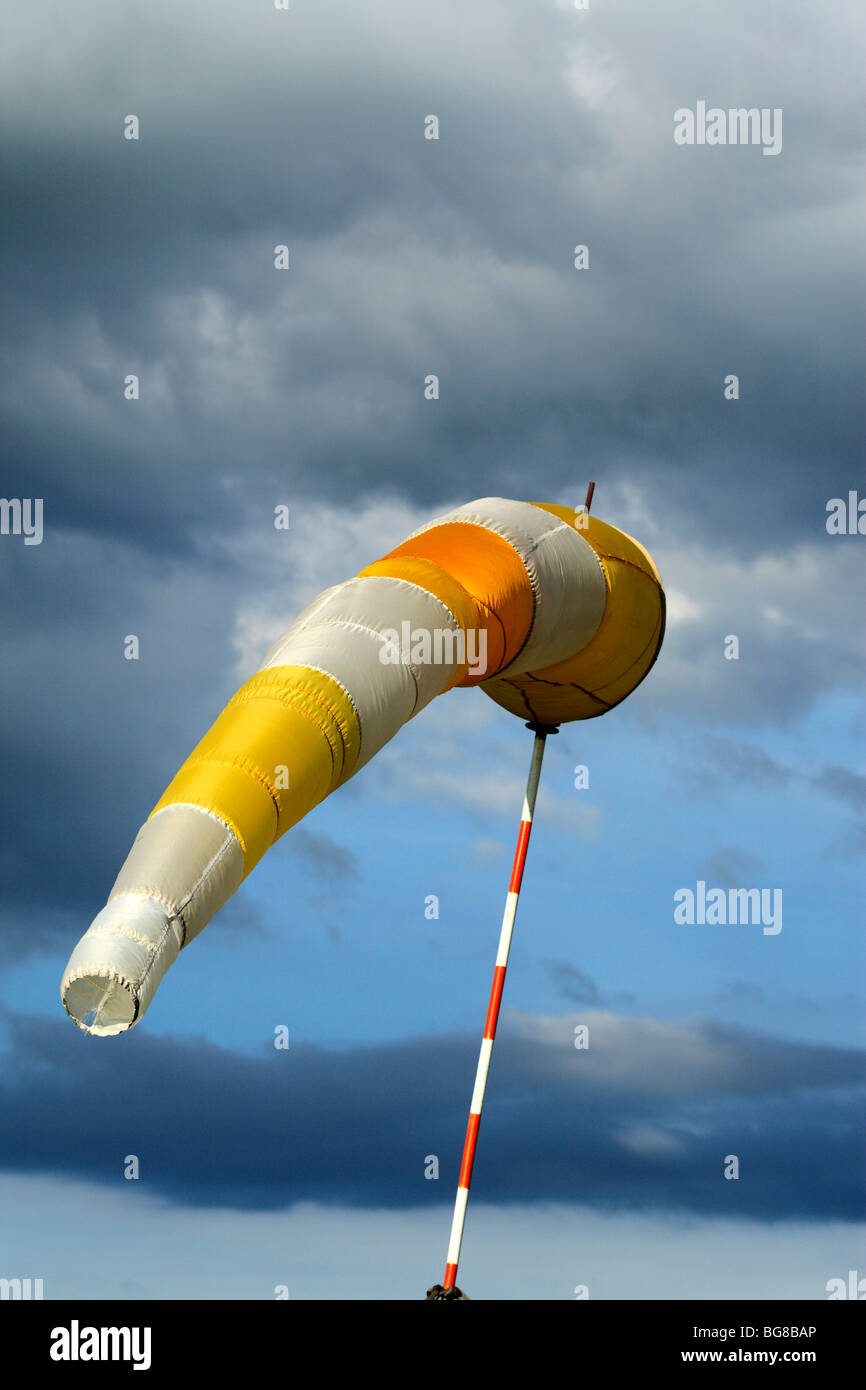 Airport Windsock Blowing In Breeze High Resolution Stock Photography ...
