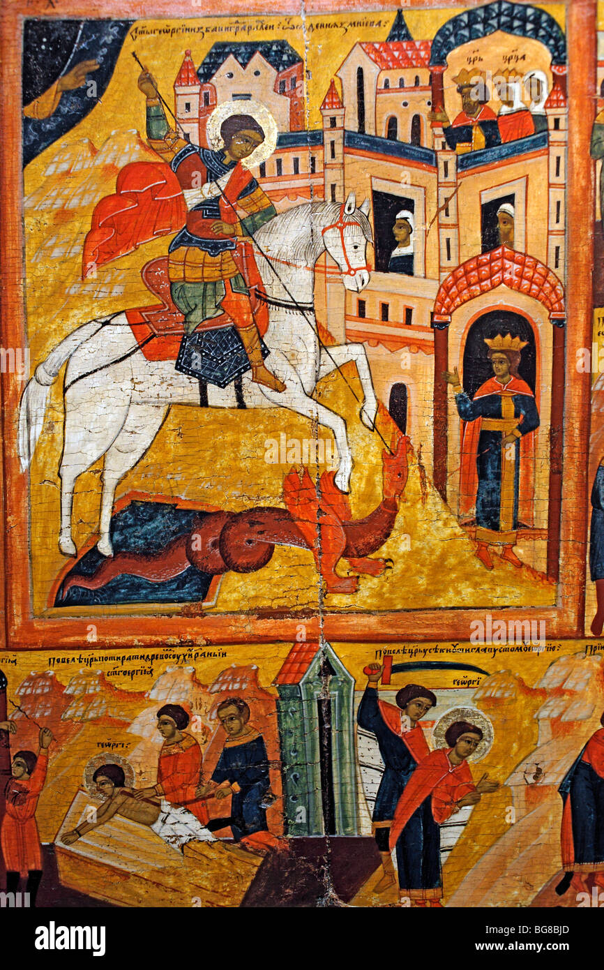 St George Orthodox Icon High Resolution Stock Photography and Images ...