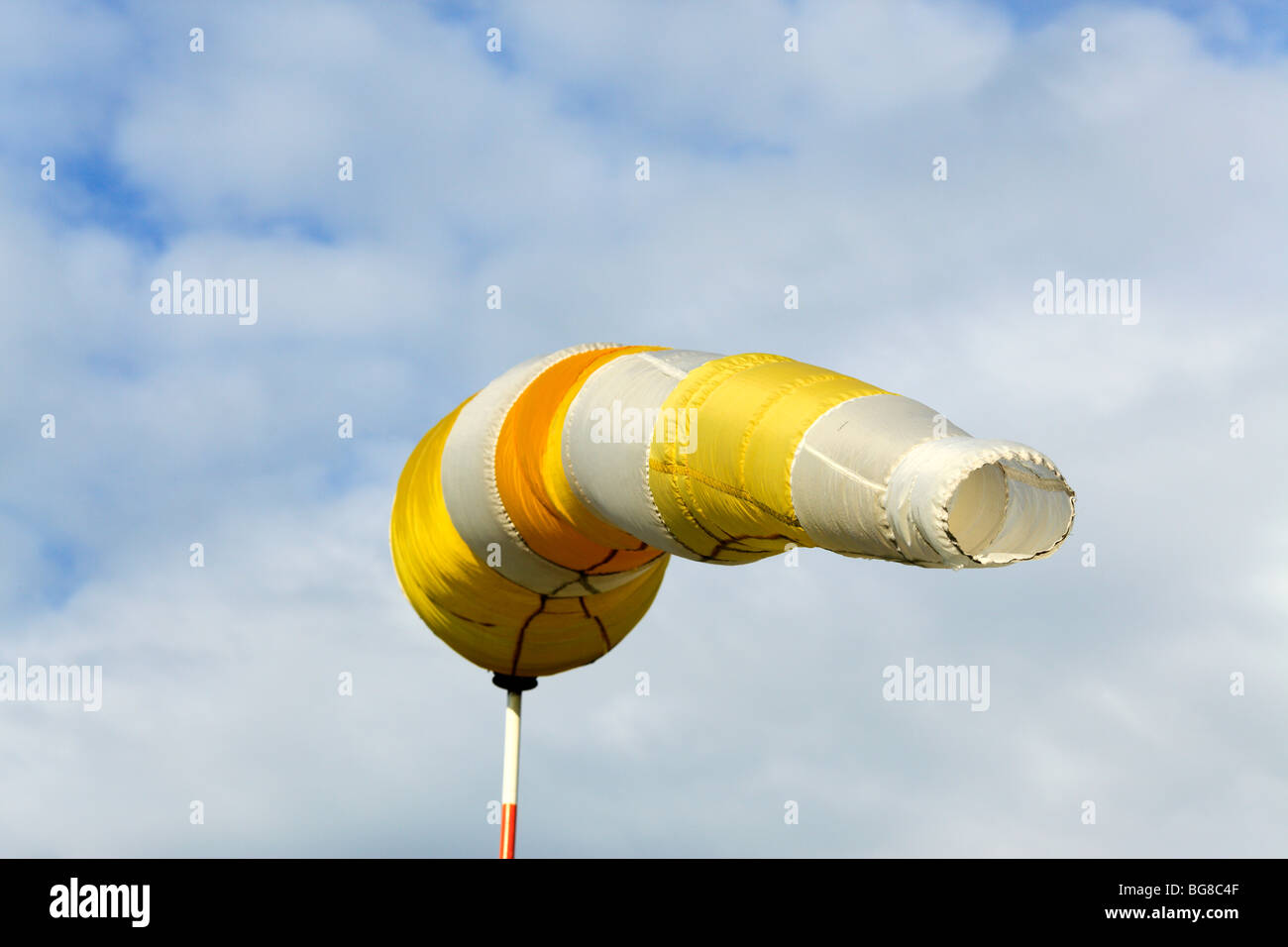 Airport windsock blowing in breeze hi-res stock photography and images ...