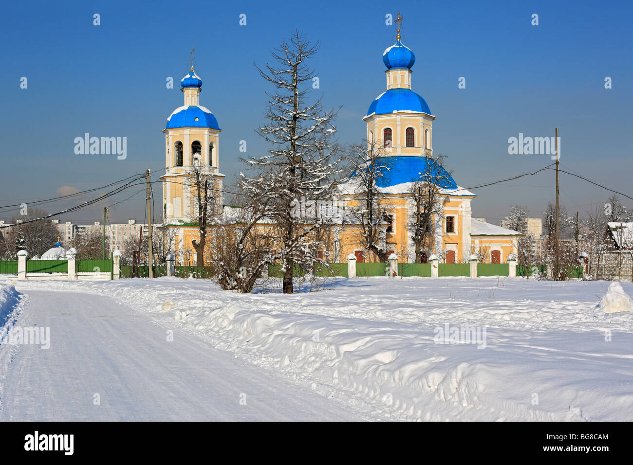 Church of St. Peter and Paul (1751), Yasenevo, Moscow, Russia Stock ...