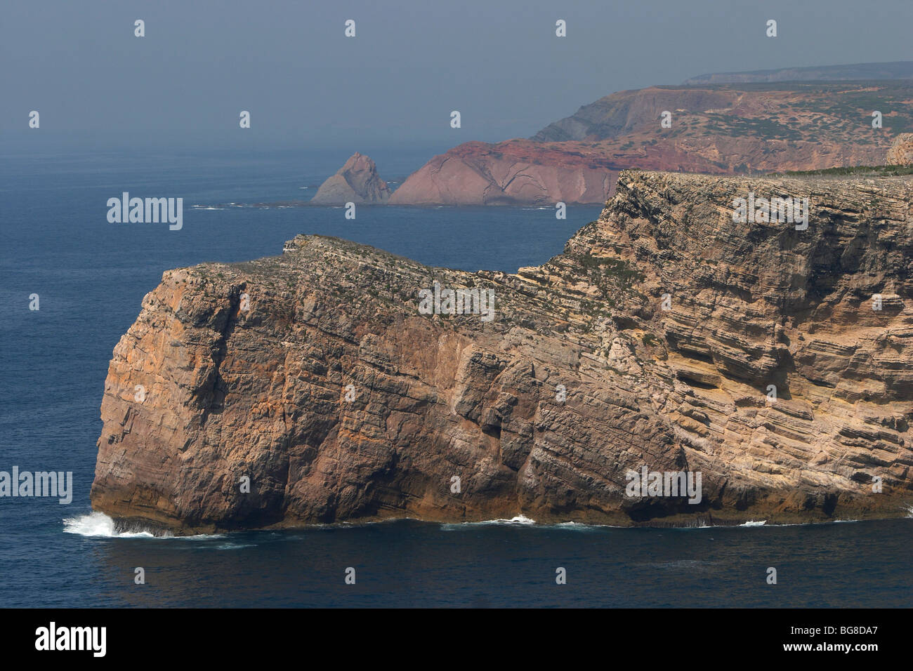cliffs in Sagres Stock Photo - Alamy