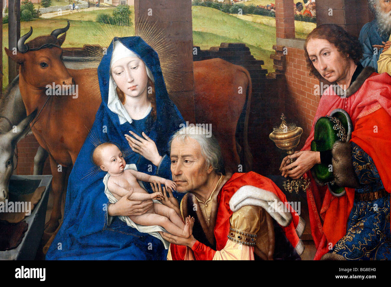Weyden, Rogier van der, St. Columba Altarpiece (1455), Painting in Alte ...