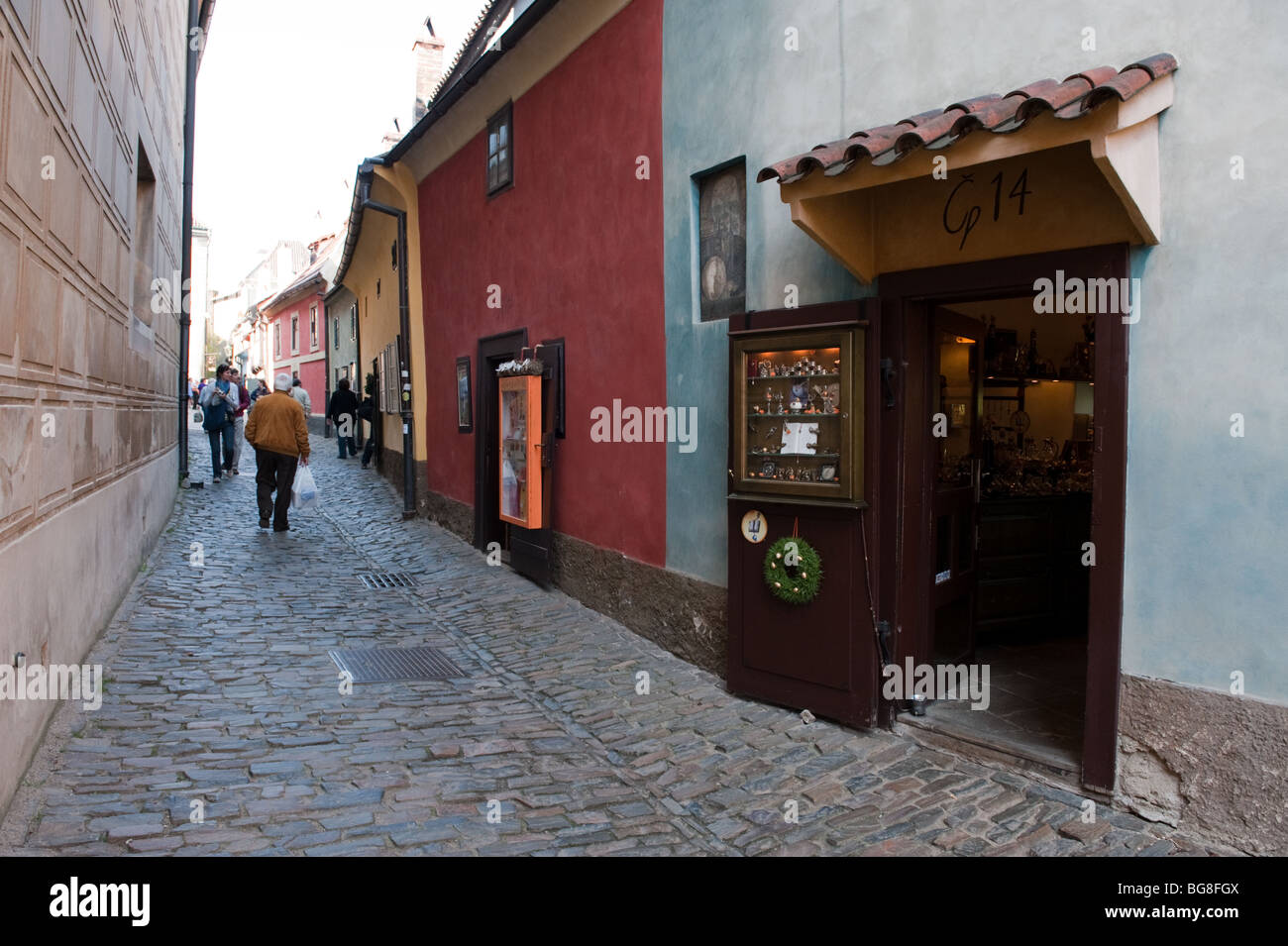 Part of the Golden Lane in Prague Stock Photo - Alamy