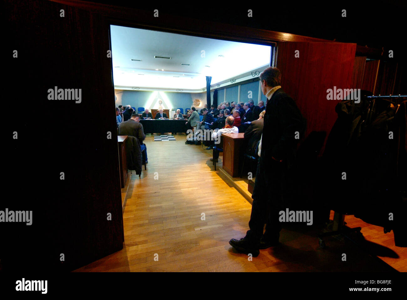 Masonic lodge meeting hi-res stock photography and images - Alamy