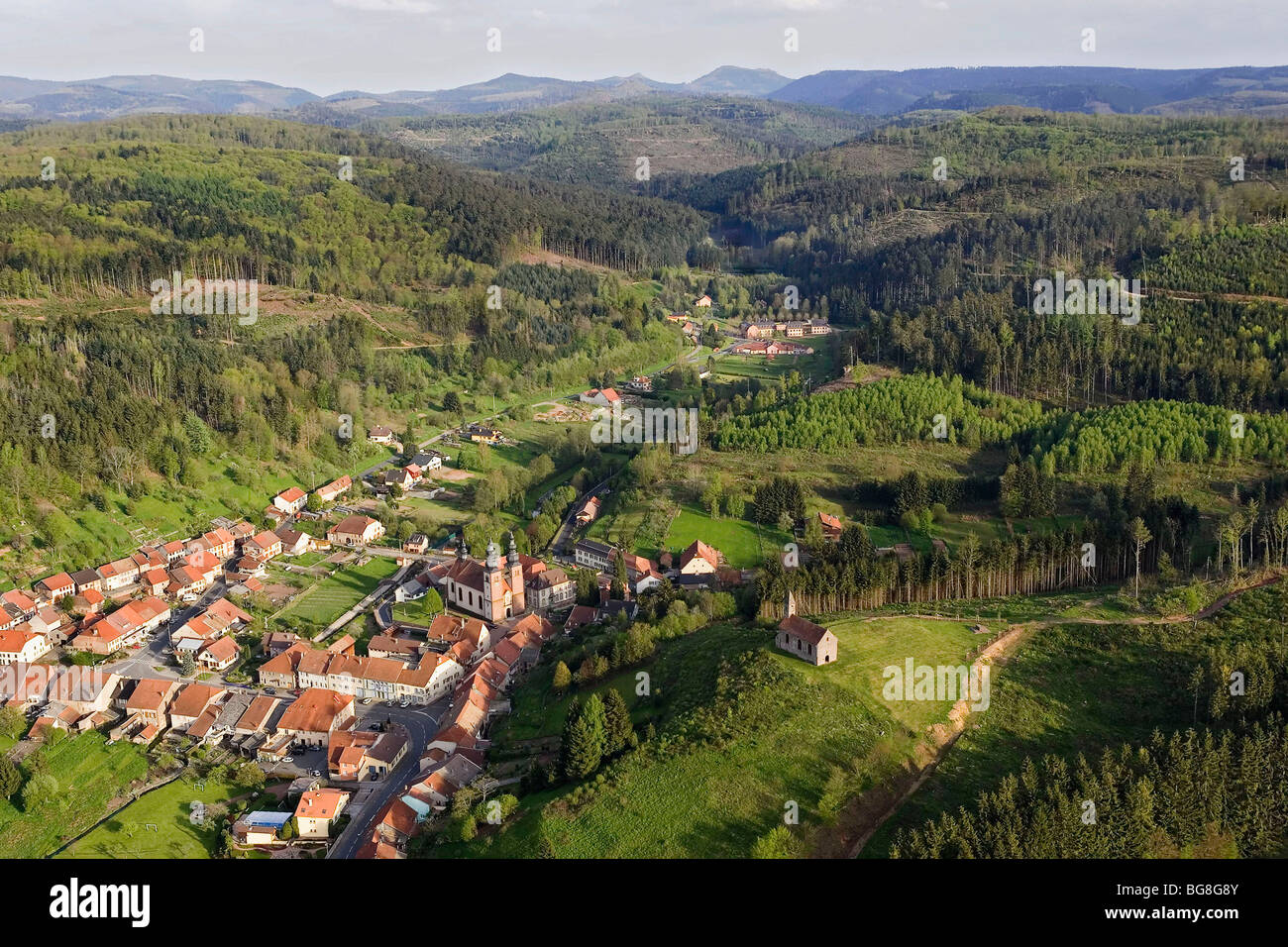 Moselle (57) : aerial view Stock Photo - Alamy