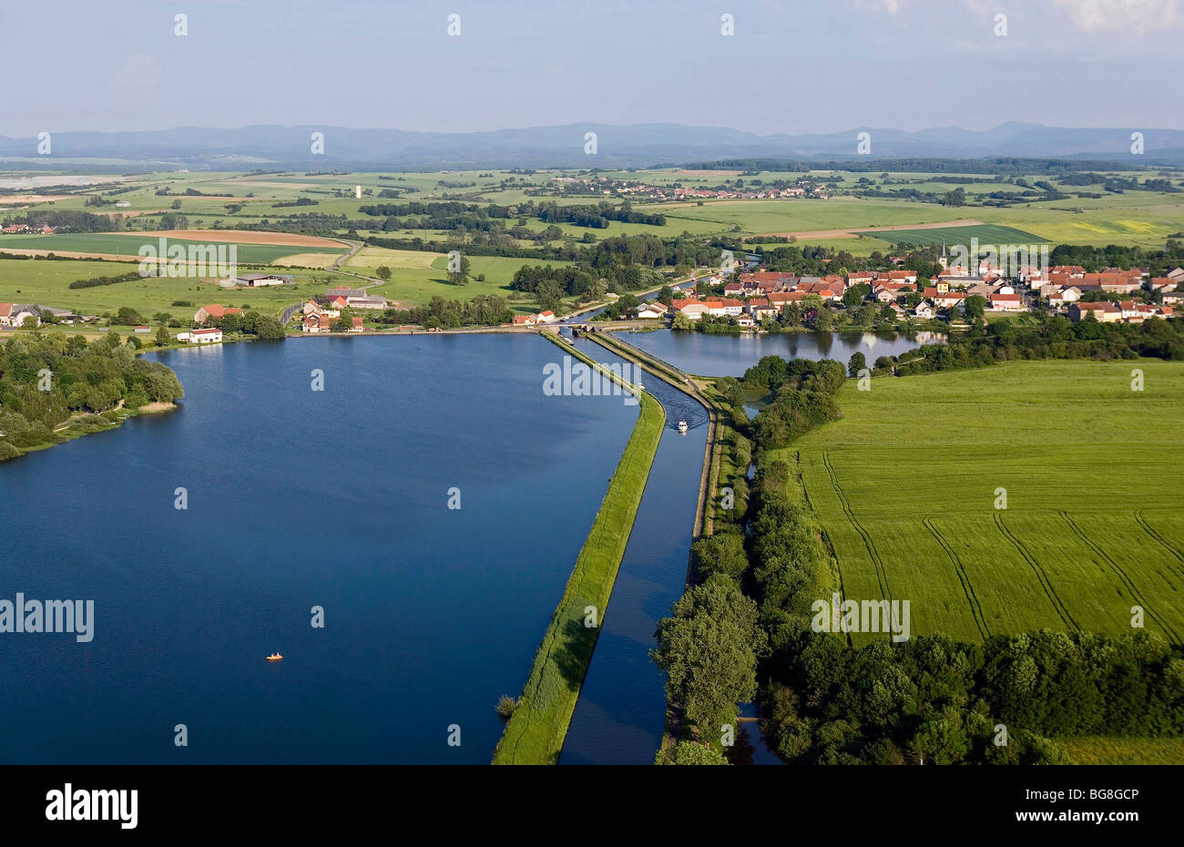Moselle (57) : aerial view Stock Photo - Alamy